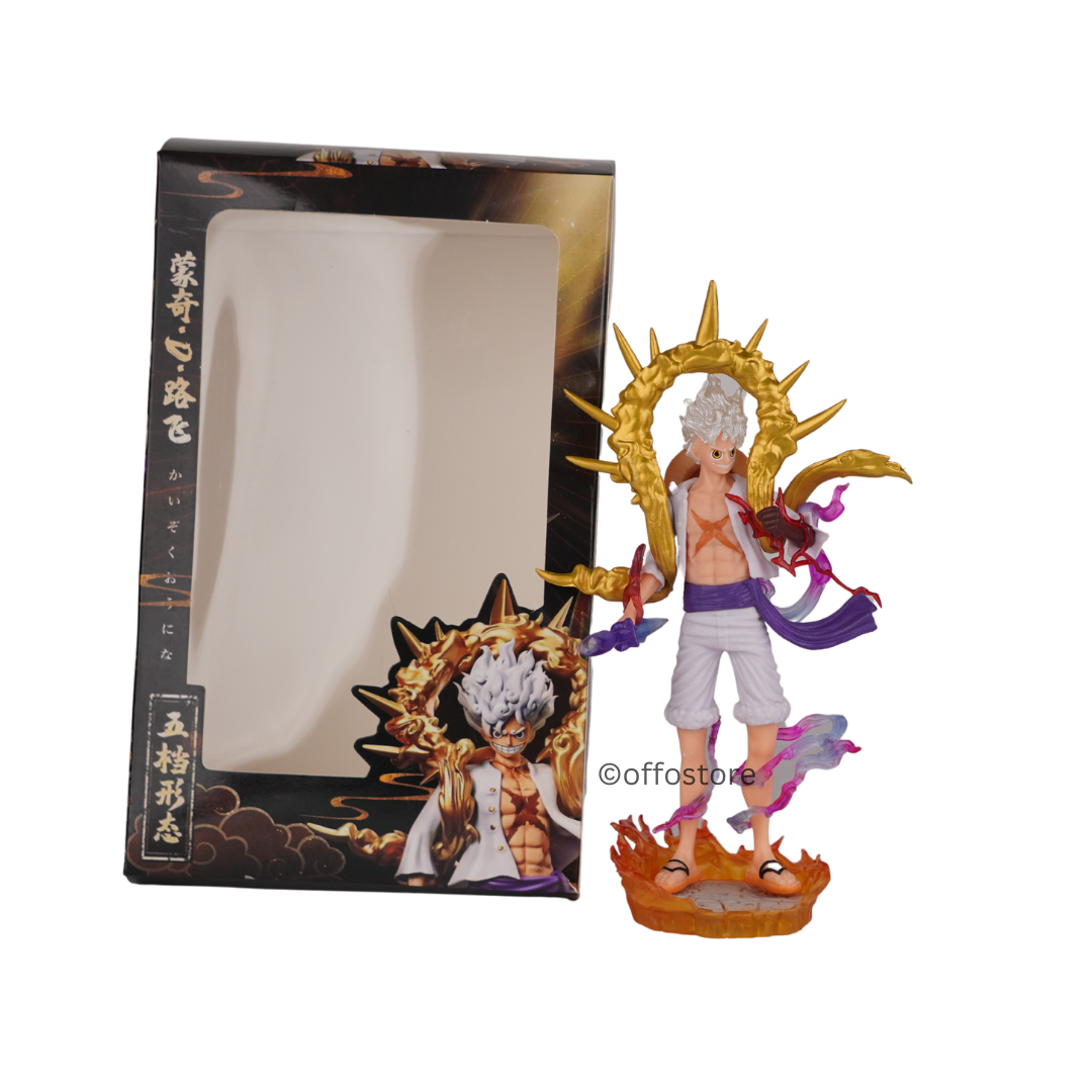 One Piece Anime Sun God Luffy Gear 5 Action Figure