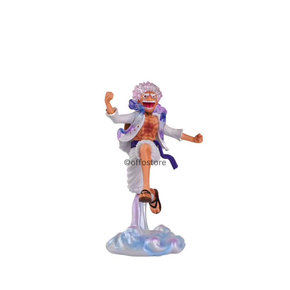 Anime One Piece Luffy Gear 5 Jumping Action Figure