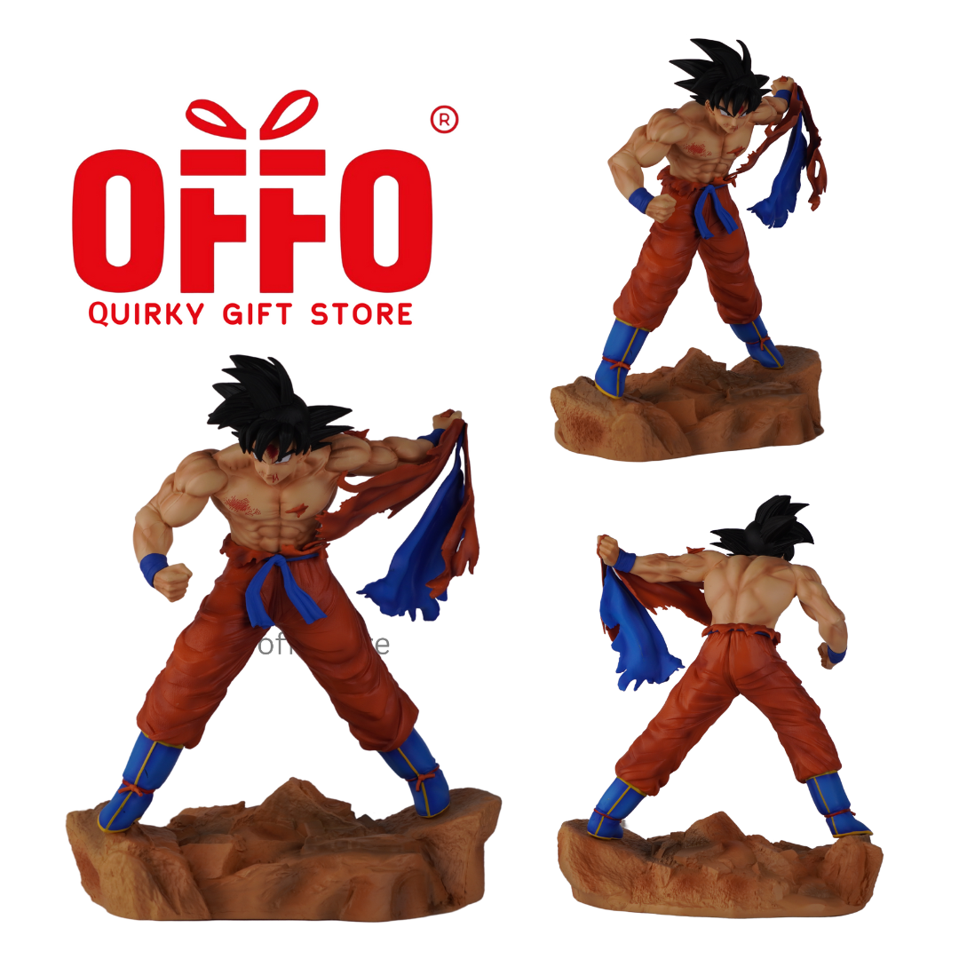 Anime Dragon Ball Z Goku tearing Clothes Action Figure