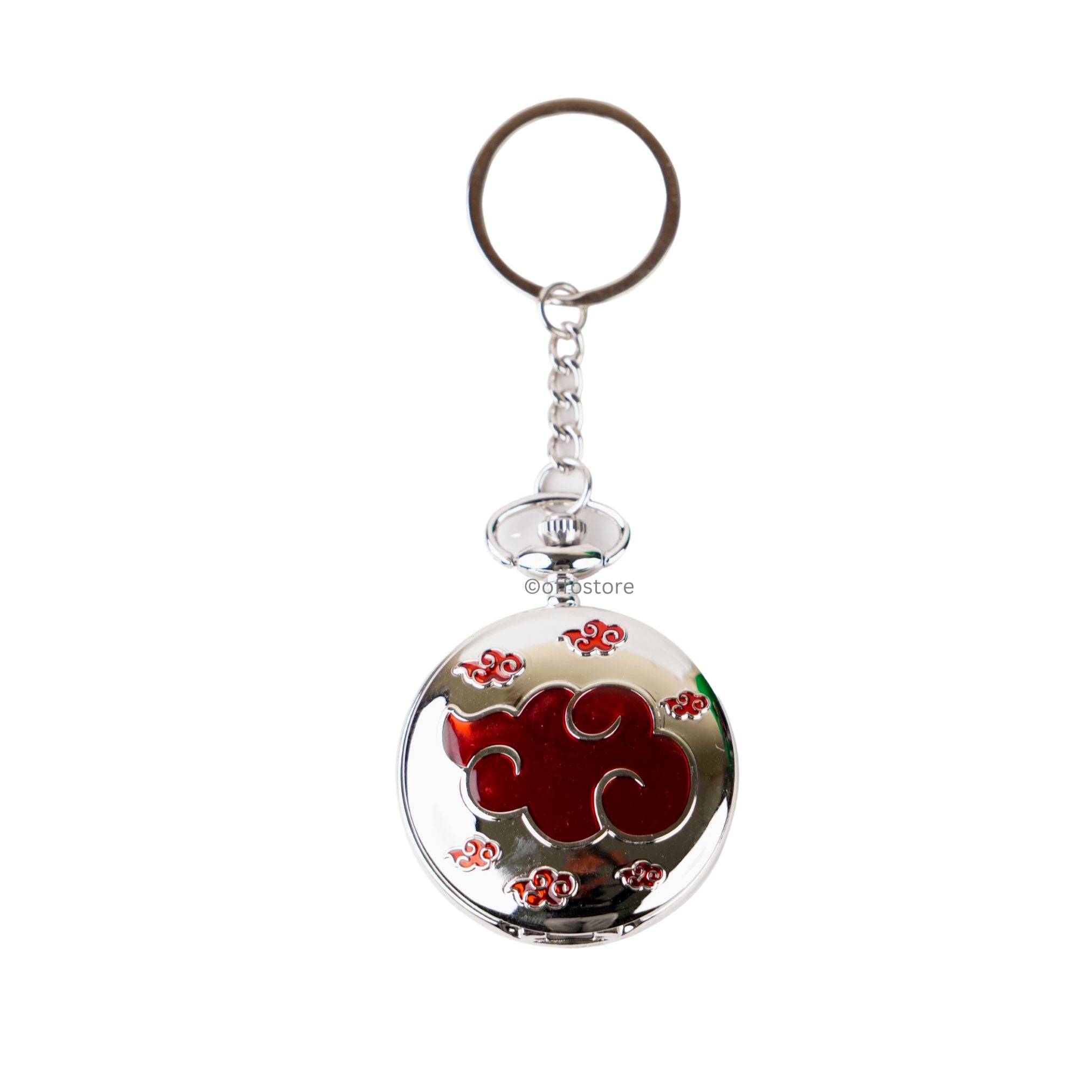 Naruto Anime Akatsuki Pocket Watch Keychain