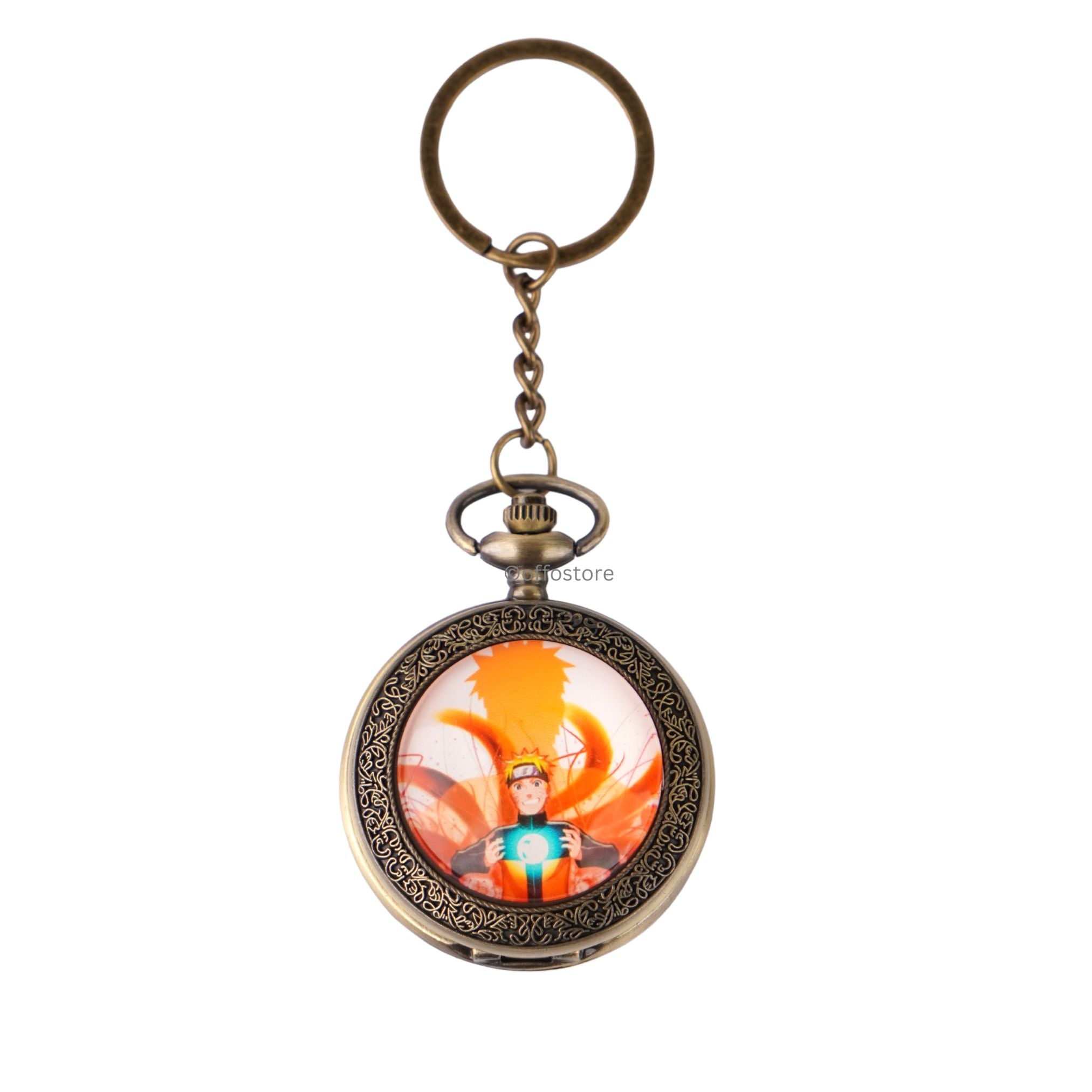 Naruto Anime Rasengan Pocket Watch Keychain