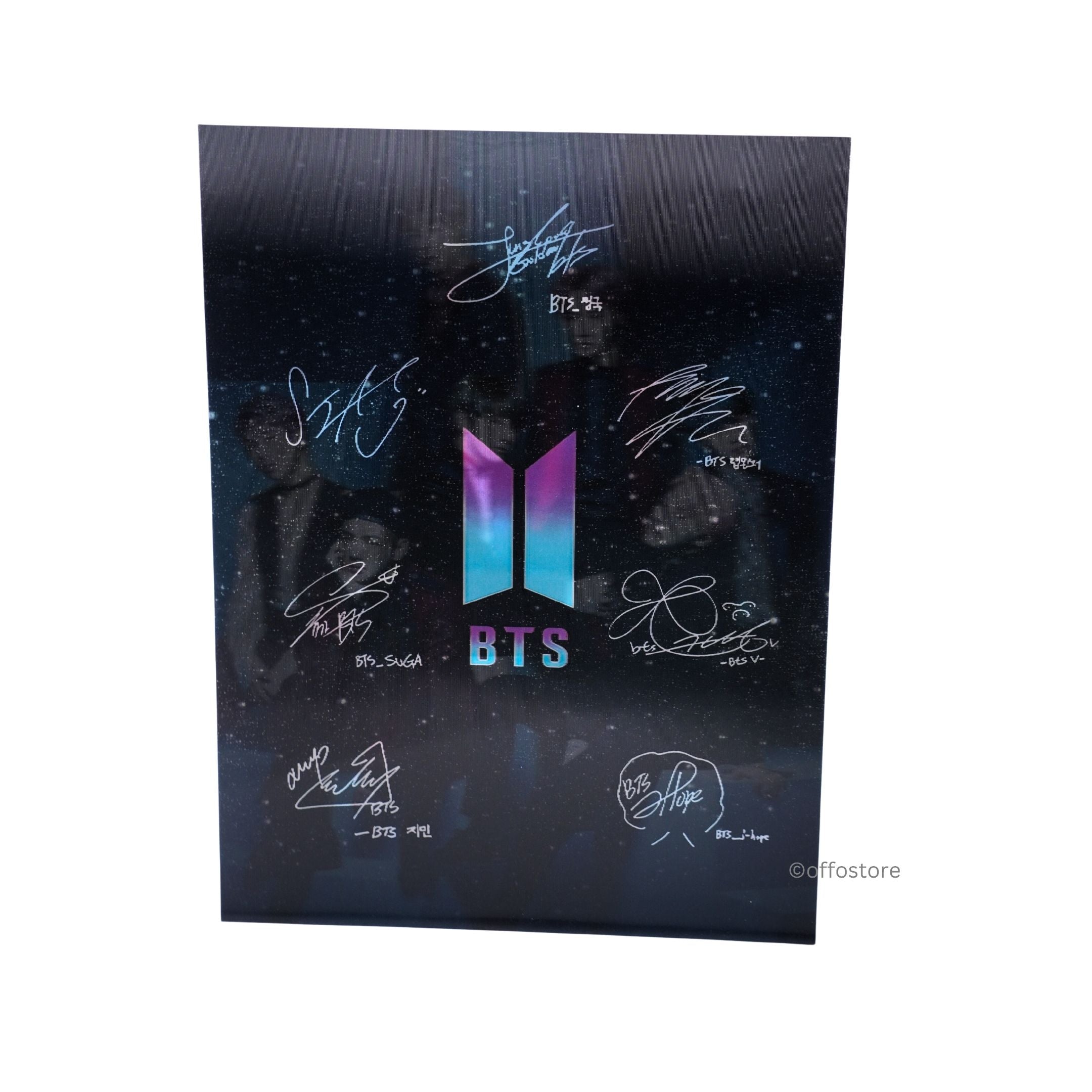 BTS Group Blue 3D Poster