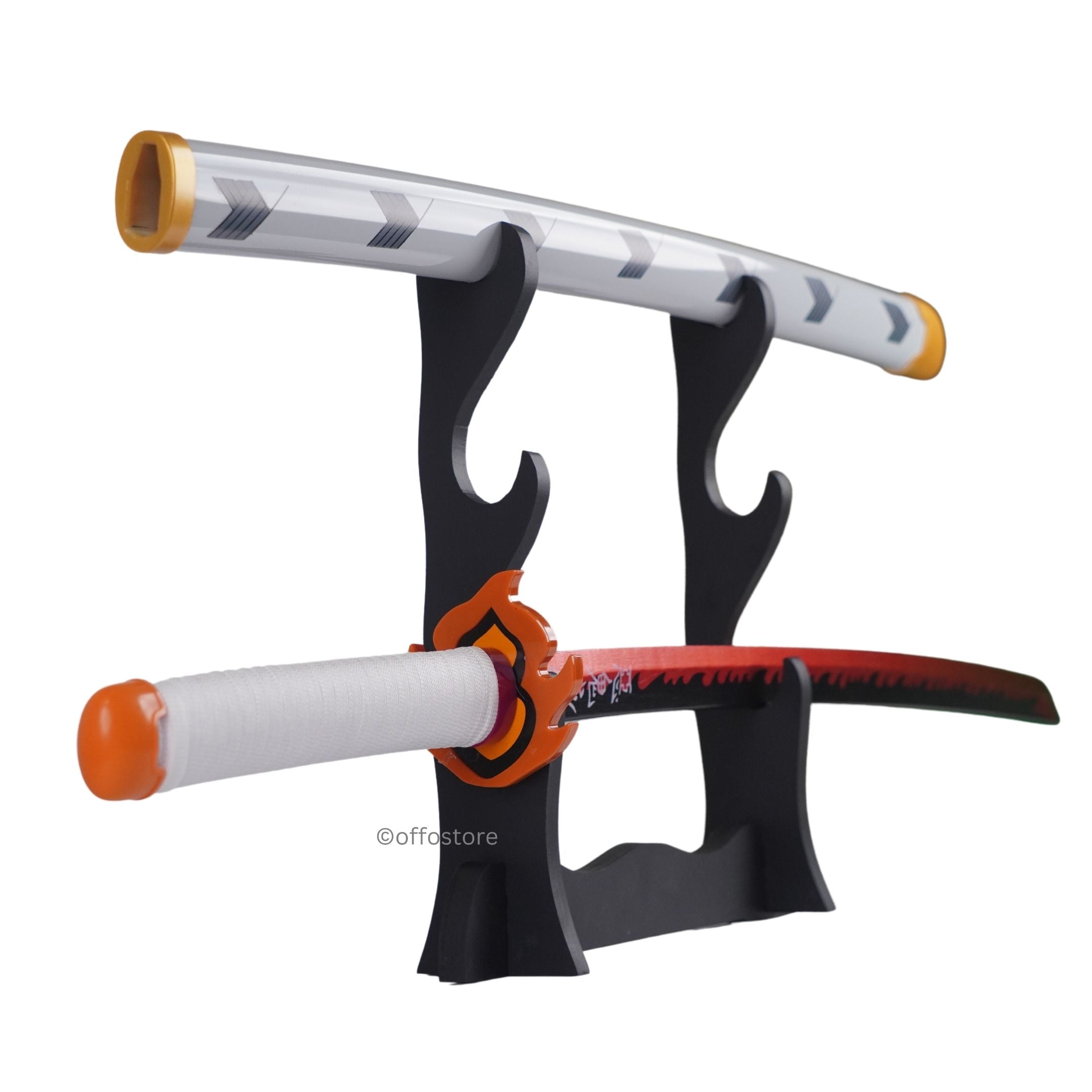 Demon Slayer Anime Rengoku Kyojuro Wooden Life Size Practice Katana Wi