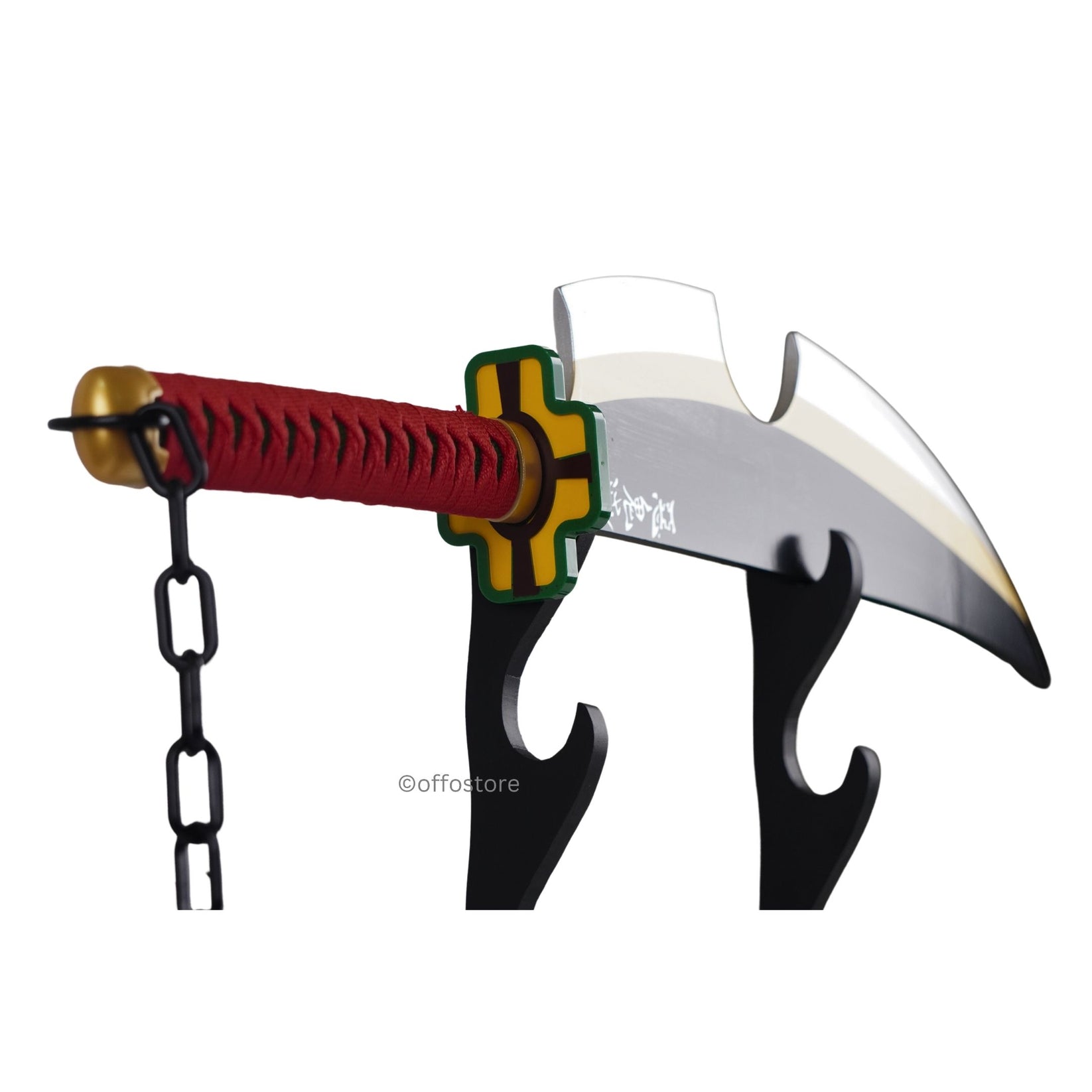 Demon Slayer Anime Tengen Uzui Wooden Life Size Practice Cleaver Witho