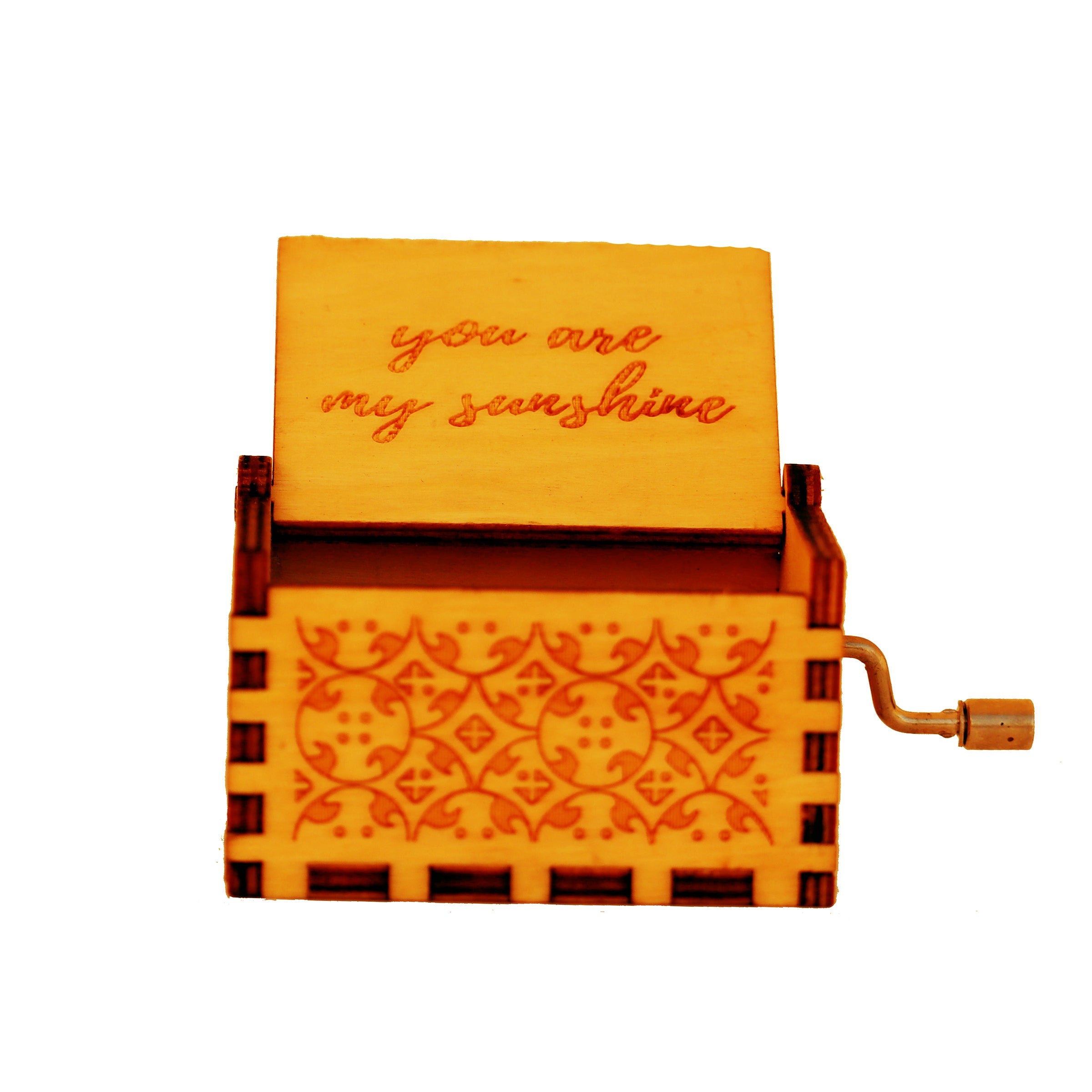 You Are My Sunshine-B Wooden Hand Cranked Engraved Music Box