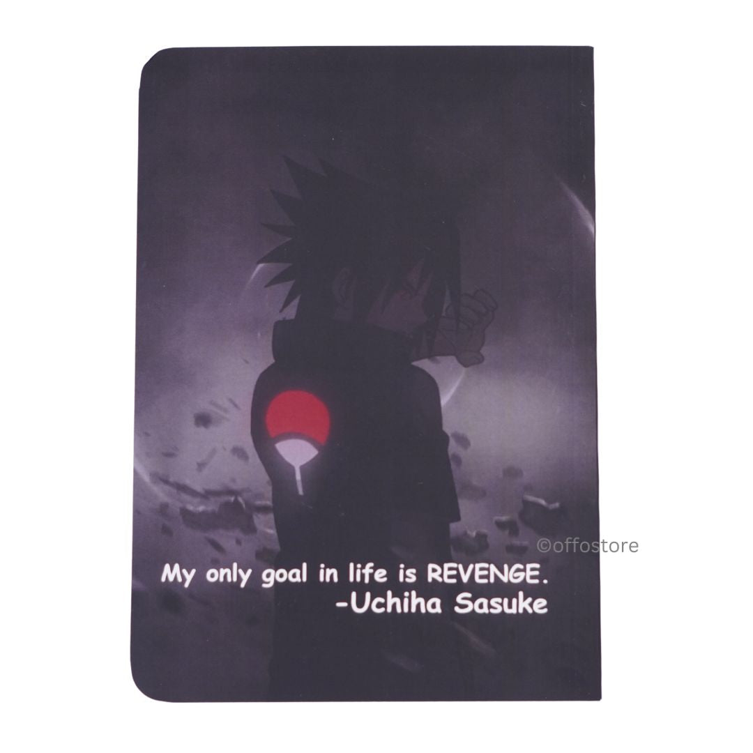 Anime:Naruto shippuden sasuke velvet finish A5 book