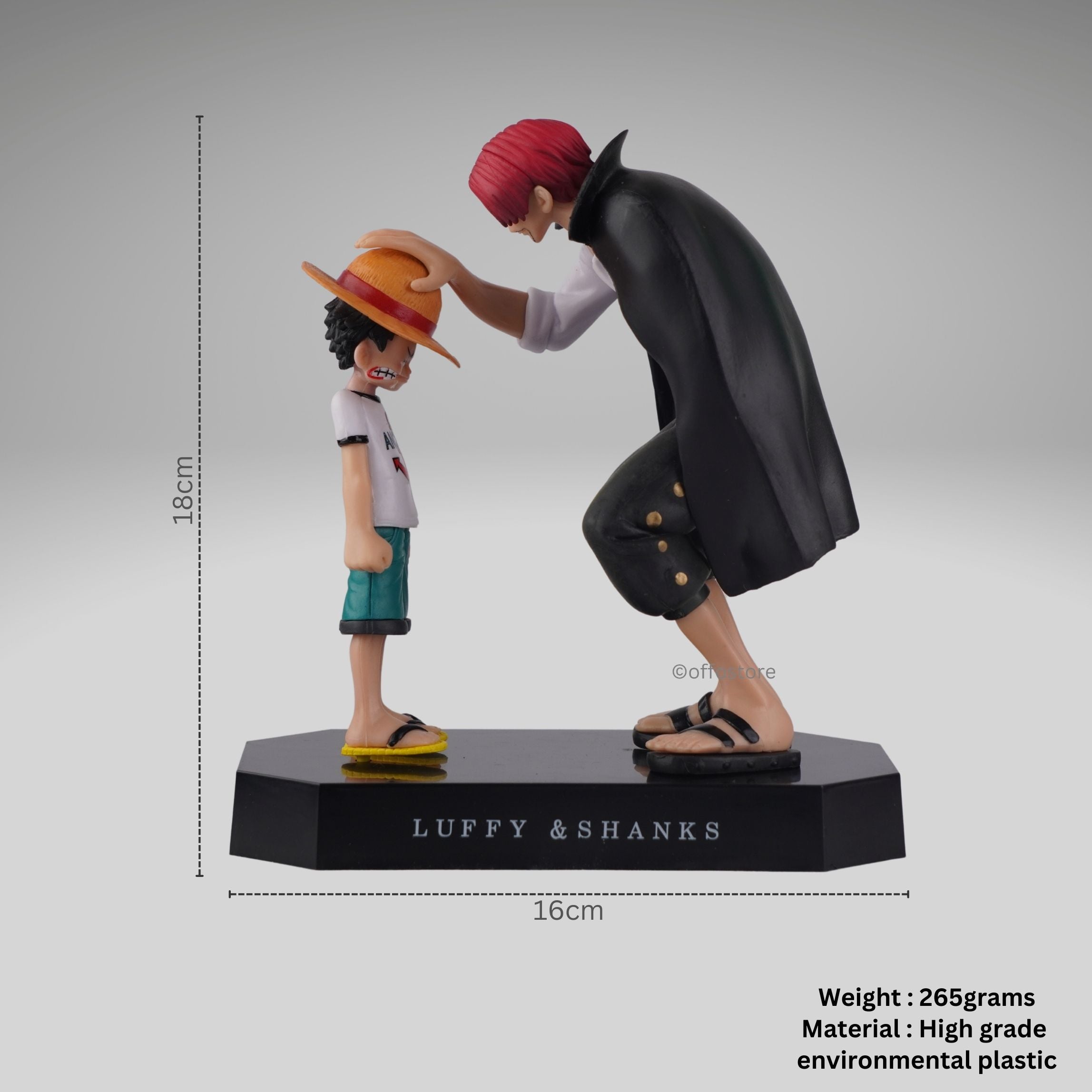 One Piece Anime Luffy and Shanks Action Action Figure [19cm]