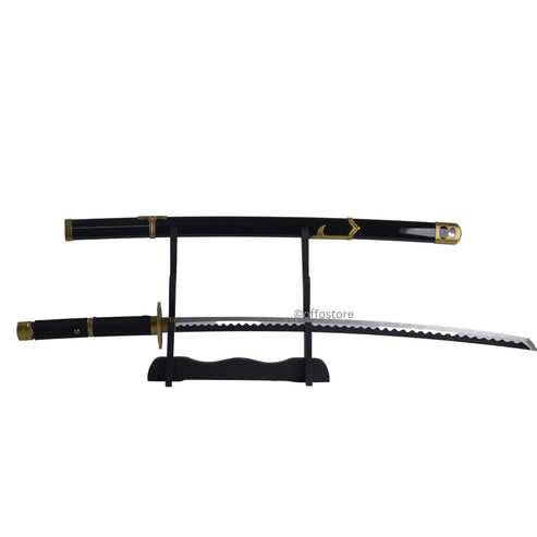 One Piece Anime Zoro Yubashiri Wooden Life Size Practice Katana Withou