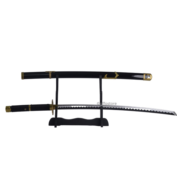 One Piece Anime Zoro Yubashiri Wooden Life Size Practice Katana Withou