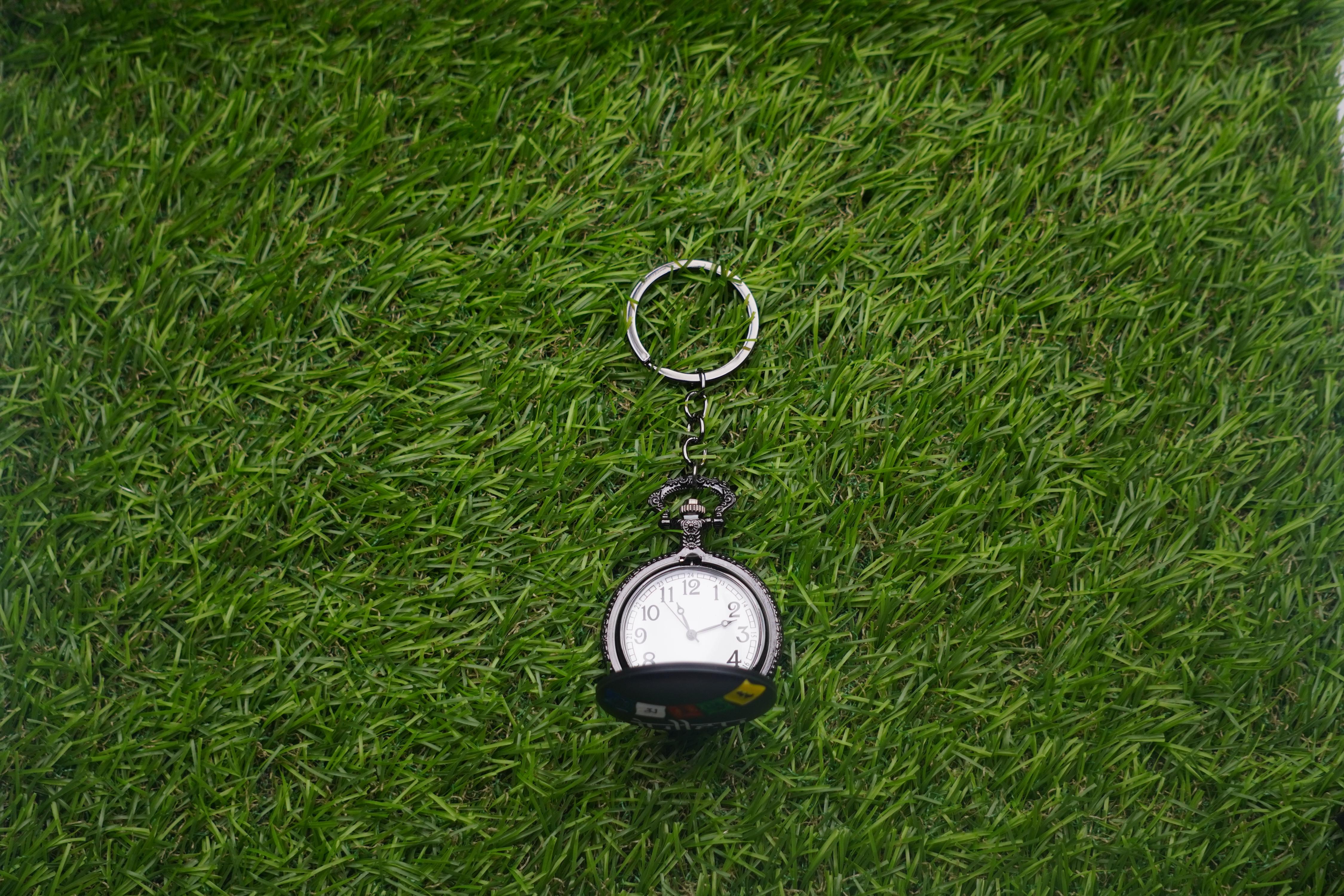 Ladakh Antique Pocket Watch Keychain - 1