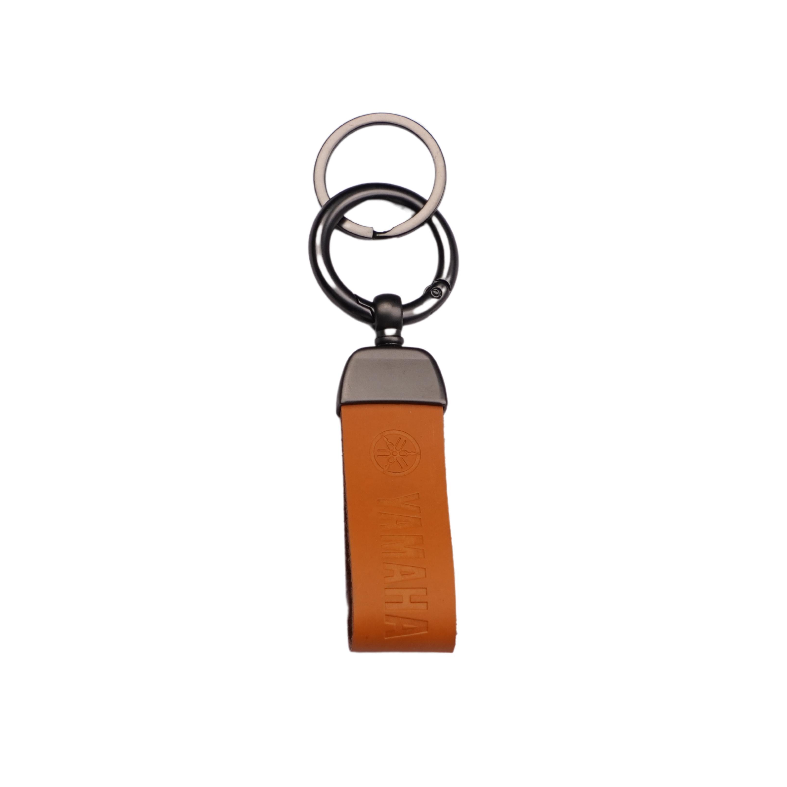 Vehicle:- Yamaha Orange Leather Keychain